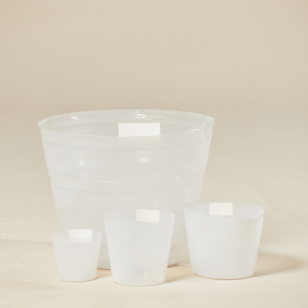 Synthetic transparent pot liner | The Palm Centre