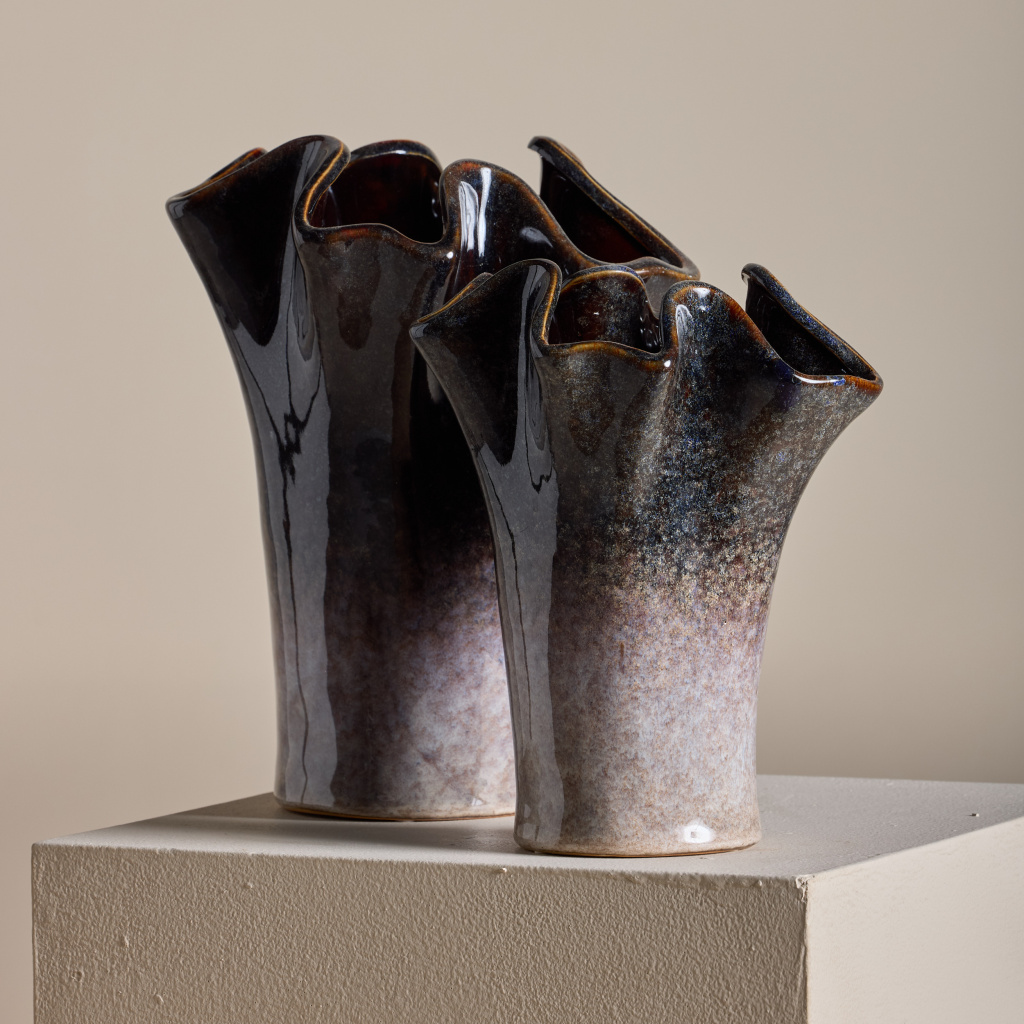 Indoor pot Alma Tall - Night Blue | The Palm Centre